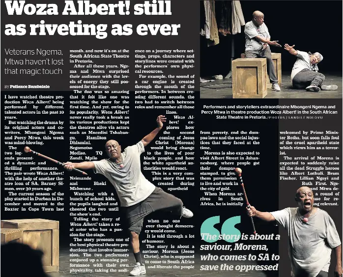 Woza Albert! still as riveting as ever - PressReader
