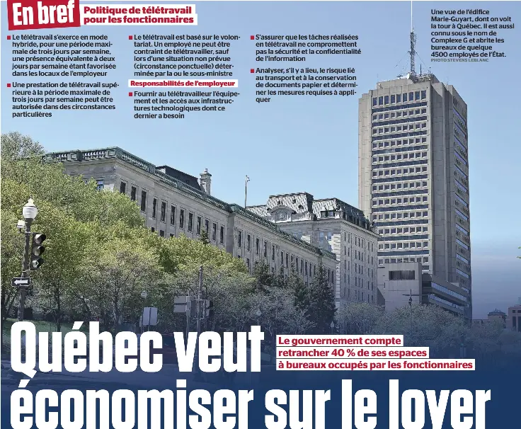 LE TÉLÉTRAVAI­L 3 JOURS EST LÀ POUR RESTER À QUÉBEC - PressReader