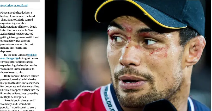 Shane Christie sustained multiple head injuries playing rugby. In death ...