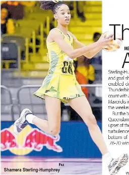 Ja trio helps to lift Thunderbir­ds into second - PressReader