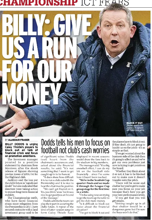 BILLY: GIVE US A RUN FOR OUR MONEY - PressReader