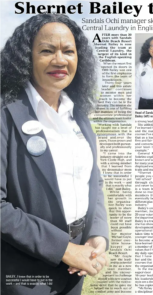 Shernet Bailey the boss - PressReader