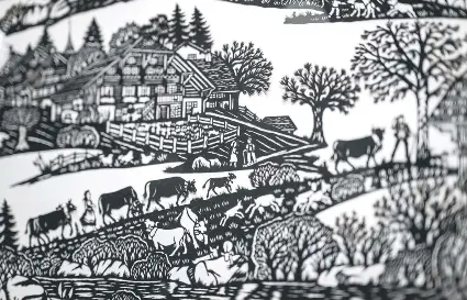 Swiss paper cutting artist takes the scissors to old ways - PressReader