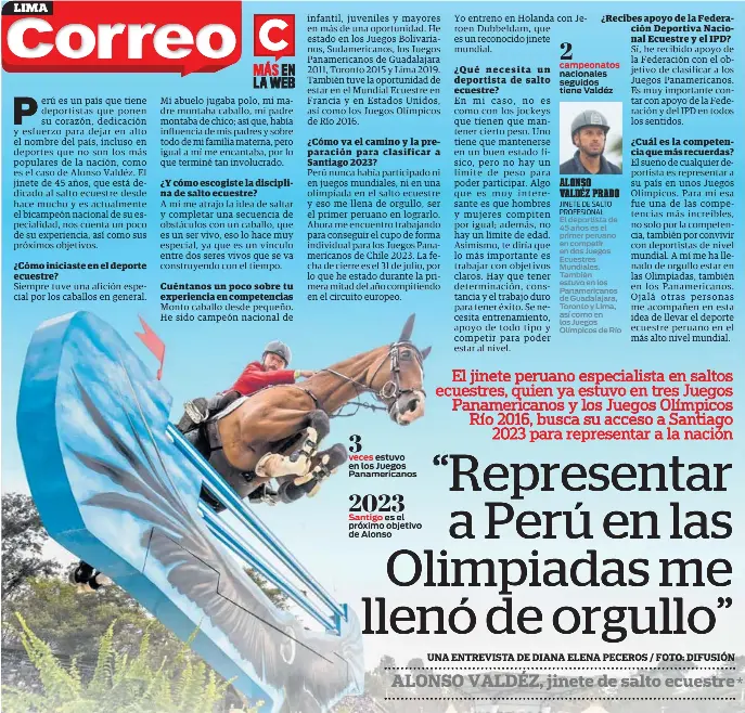 “Representa­r a Perú en las Olimpiadas me llenó de orgullo” - PressReader