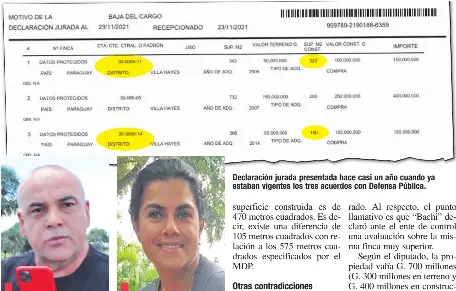 Área arrendada por pareja de Bachi no coincide con declarada ante CGR ...