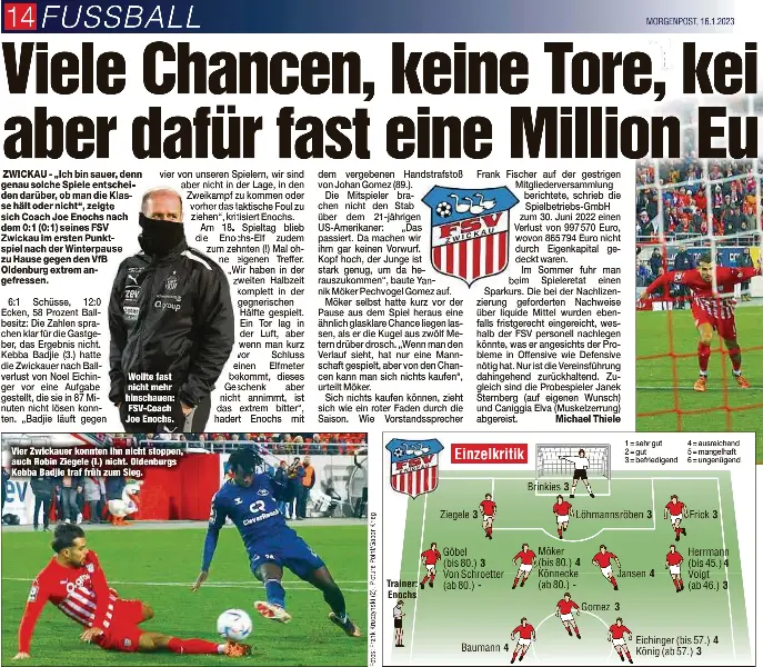 Viele Chancen, keine Tore, kei aber dafür fast eine Million Eu - PressReader