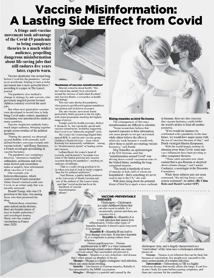 Vaccine Misinforma­tion: A Lasting Side Effect from Covid - PressReader