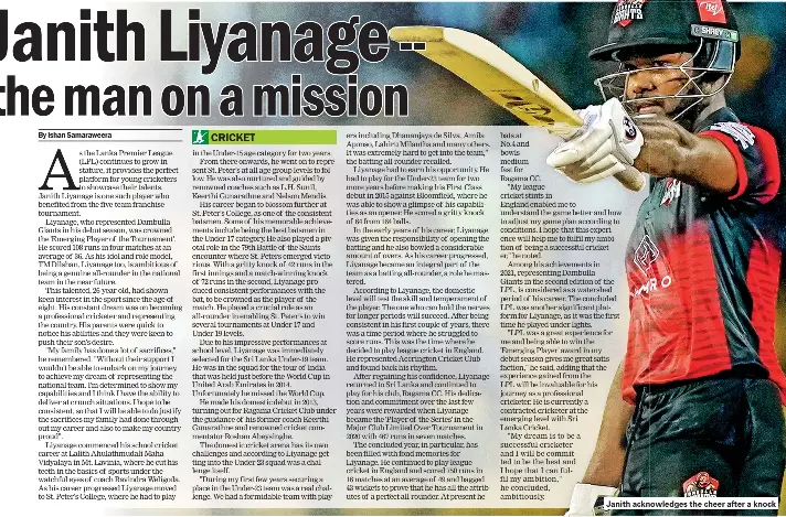 Janith Liyanage the man on a mission - PressReader
