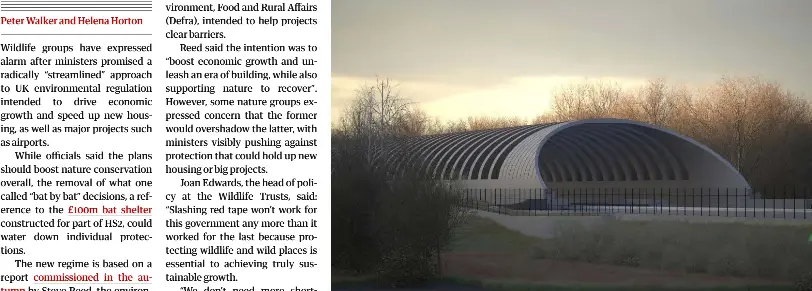 Wildlife groups express alarm at plan to ‘streamline’ UK environmen­tal ...