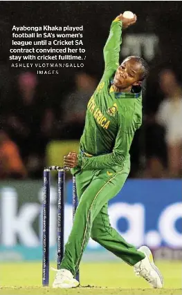 Ex-Footie now basks in gloryas Proteas’ star - PressReader