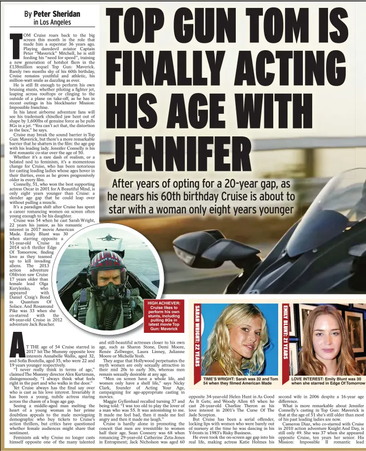 TOP GUN TOM IS FINALLY ACTING HIS AGE WITH JENNIFER - PressReader