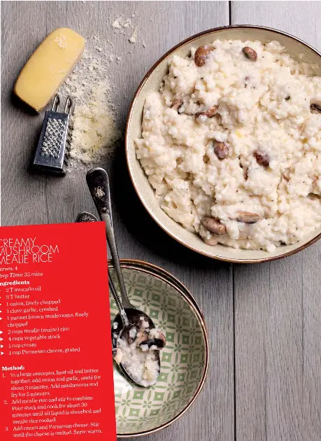 CREAMY MUSHROOM MEALIE RICE - PressReader