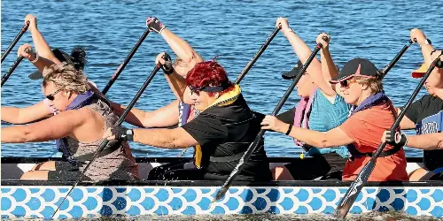 Breast cancer survivors paddle for glory - PressReader