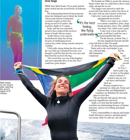 Free dive record at Sodwana Bay - PressReader