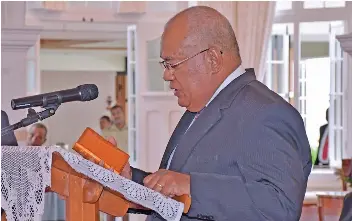Justice Salesi Temo sworn in as Acting Chief Justice - PressReader