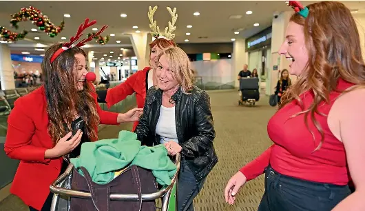 Hugs and excitement sleigh arrivals - PressReader