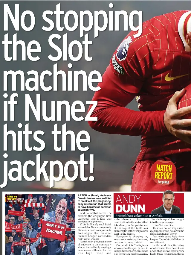 No stopping the Slot machine if Nunez hits the jackpot! - PressReader