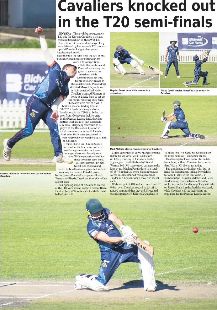 Cavaliers knocked out in the T20 semi-finals - PressReader