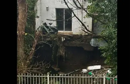 Dublin couple devastated as back of home falls into River Camac causing "catastroph­ic" damage ...