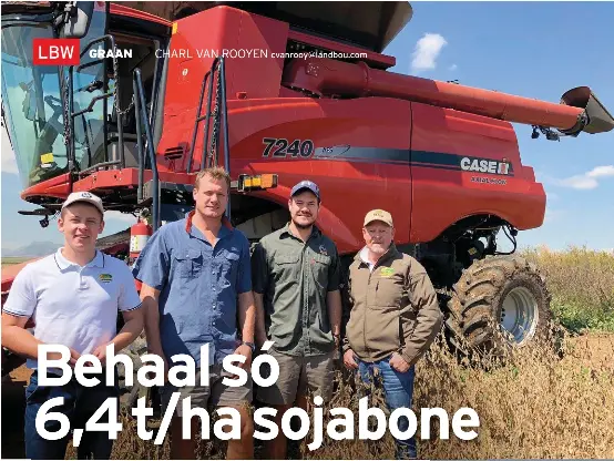 6,4 t/ha soja! Kunsmis van R600/ha sit R2 400/ha in bank! - PressReader