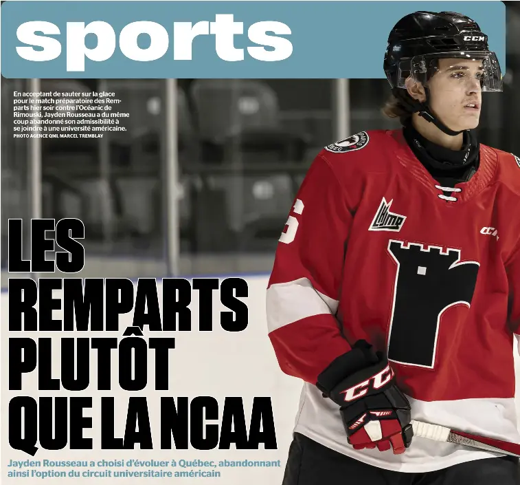 LES REMPARTS PLUTÔT QUE LA NCAA - PressReader