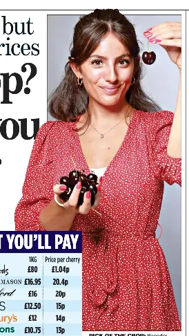 Cherry on top? That’ll cost you over £1 ... for a single one - PressReader