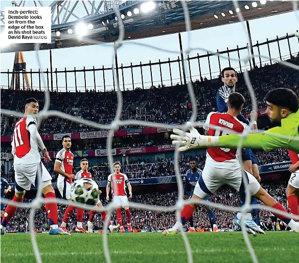 Arsenal look curiously lifeless as Dembele’s early blow proves fatal - PressReader