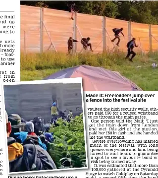 Security fears over hundreds sneaking into Glastonbur­y - PressReader