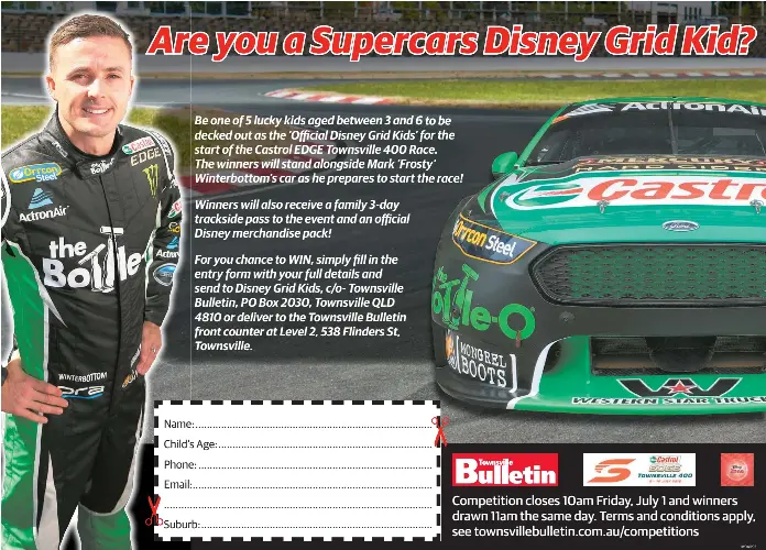 Are you a Supercars Disney Grid Kid? - PressReader