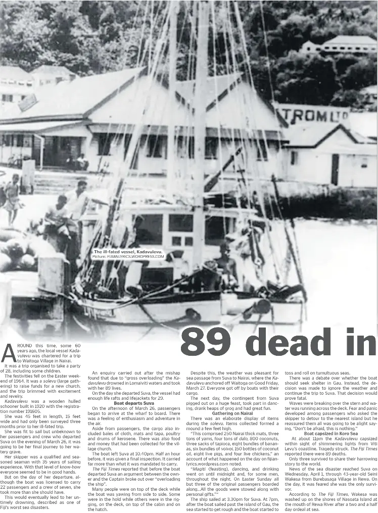 89 dead in Kadavulevu tragedy - PressReader