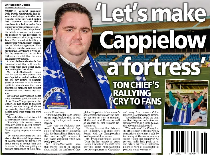 ‘Let’s make Cappielow a fortress’ - PressReader