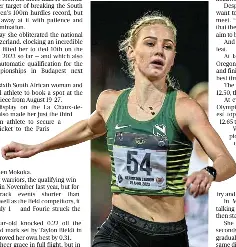 Fourie dreams of an Olympic medal - PressReader