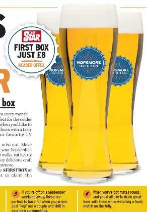 ENJOY DELICIOUS CRAFT BEER THIS SEPTEMBER - PressReader