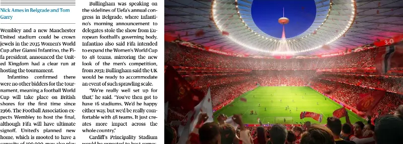 New Manchester United stadium may feature at 2035 Women’s World Cup - PressReader