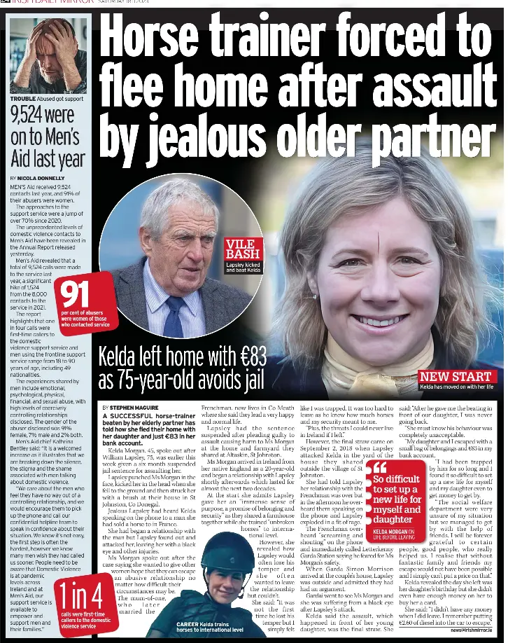 Horse trainer forced to flee home after assault by jealous older ...