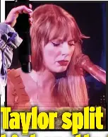 Taylor split hint spotted - PressReader