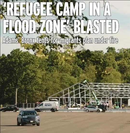 ADAMS UNDER FIRE FOR TENT PLAN - PressReader