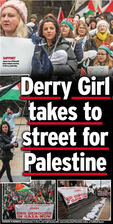 Derry Girl takes to street for Palestine - PressReader