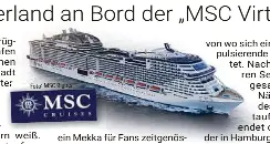 Winter Wonderland an Bord der „MSC Virtuosa“ - PressReader