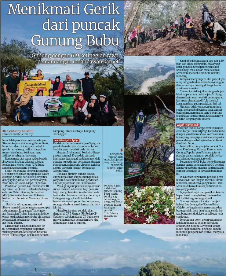 Menikmati Gerik dari puncak Gunung Bubu - PressReader