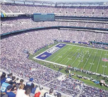 Giants, Jets install new MetLife turf - PressReader