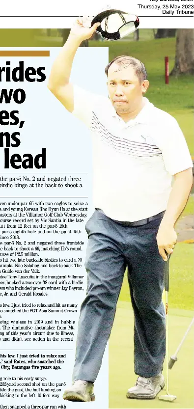 Rates rides on two eagles, opens 4-shot lead - PressReader