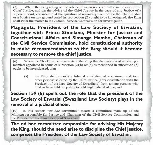Mangaliso’s constituti­onal power over judges | Times of Eswatini ...
