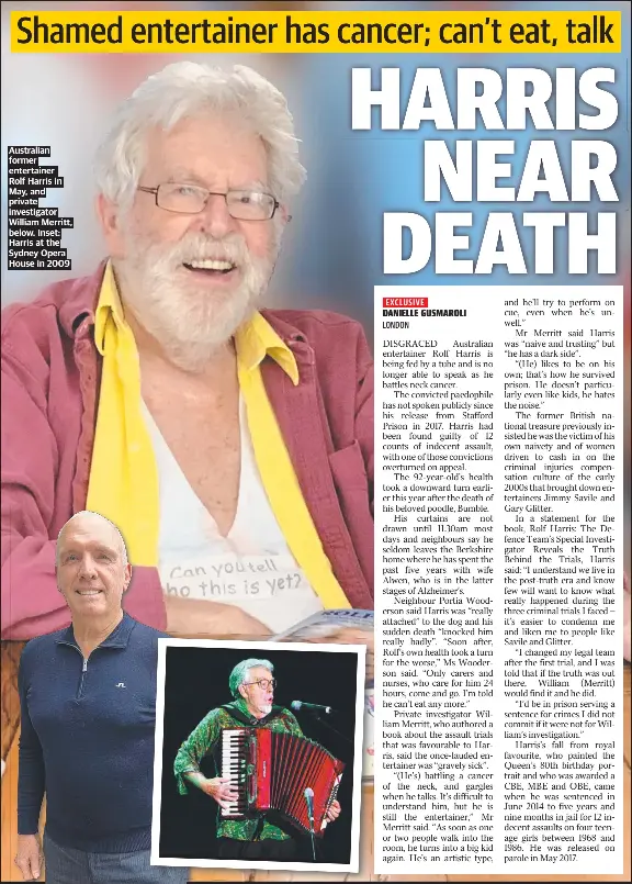 HARRIS NEAR DEATH - PressReader