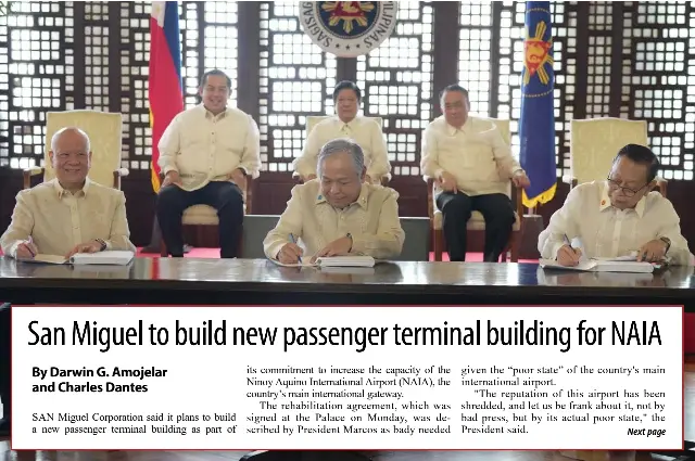 San Miguel to build new passenger terminal building for NAIA - PressReader