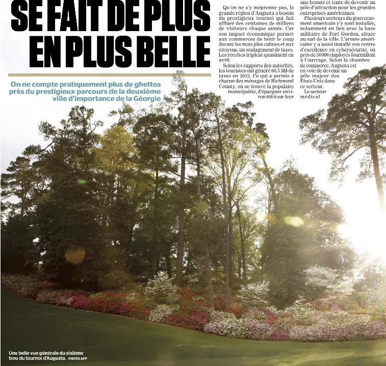 AUGUSTA SE FAIT DE PLUS EN PLUS BELLE - PressReader