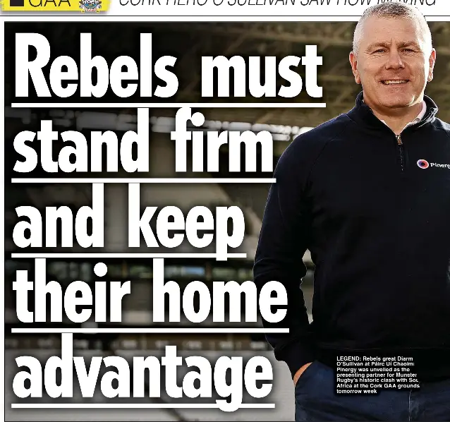 Rebels must stand firm and keep their home advantage - PressReader