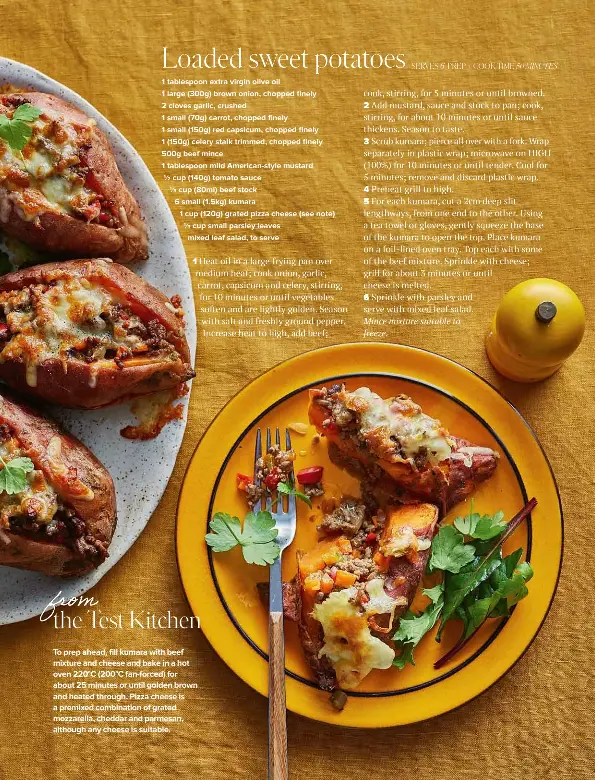 Loaded sweet potatoes - PressReader