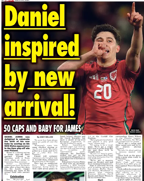 50 CAPS AND BABY FOR JAMES - PressReader