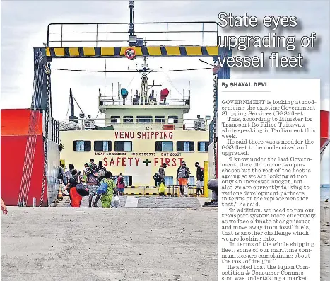 State upgrading of vessel fleet - PressReader